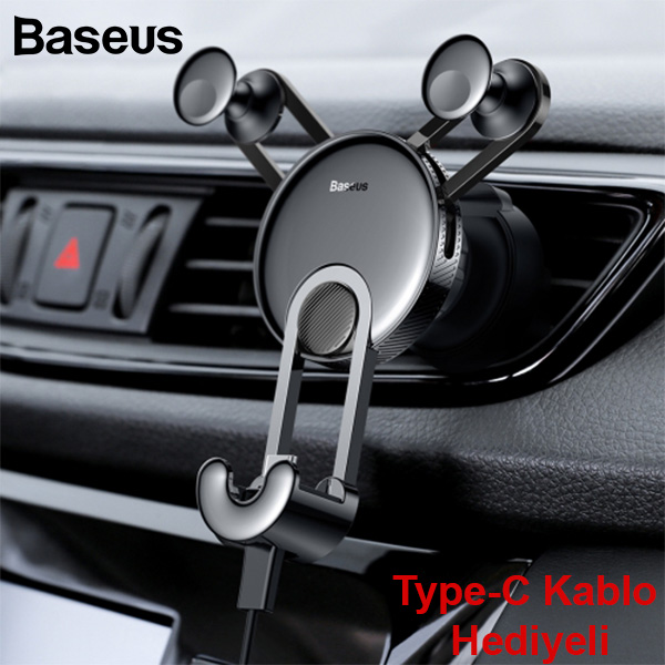 En Ucuz Baseus YY Vehicle USB Type-C Kablolu Araç Telefon Tutucu (SUTYY ...